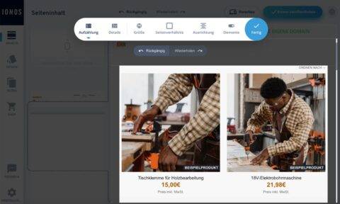 1&1 IONOS Website Baukasten: Erfahrungen & Test 2025